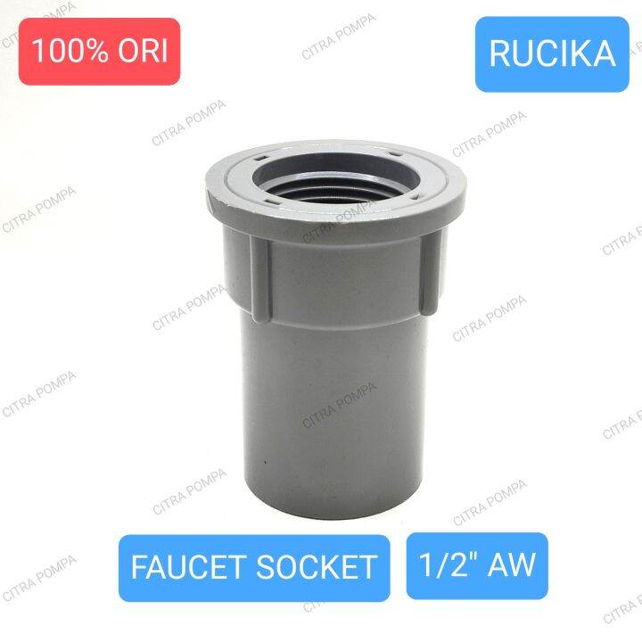 RUCIKA FAUCET SOCKET 1/2" AW / SDD 1/2" AW / SOCK DRAT DALAM 1/2" AW | Lazada Indonesia