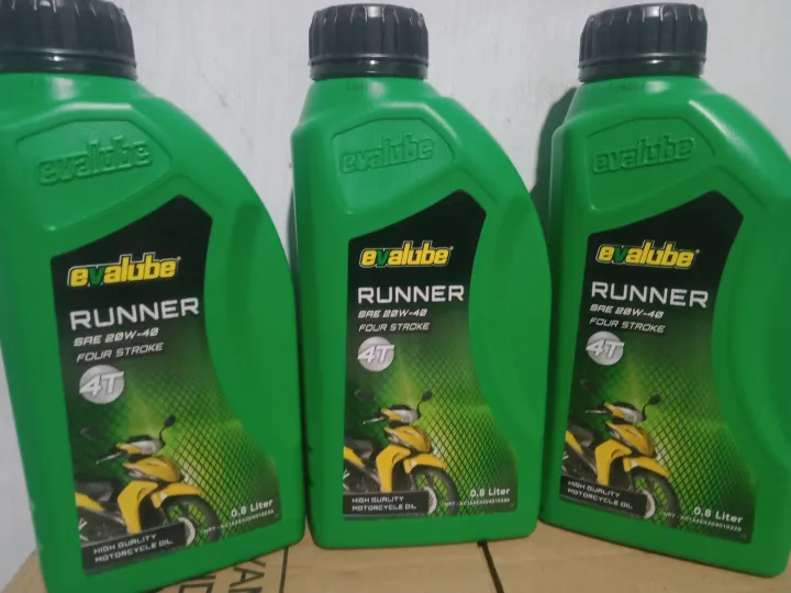 PAKET ISI 3 BOTOL Evalube Runner 4t SAE 20w 40 800 ML ORIGINAL cocok ...