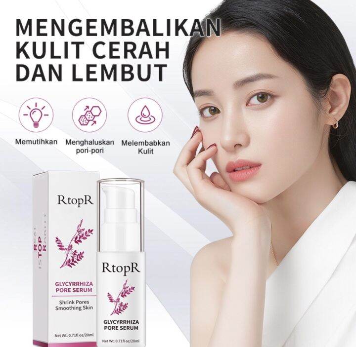 RtopR GLYCYRRHIZA Pore Repair Serum Perbaikan Pori-pori Wajah ...
