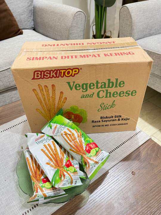 1 karton Biskitop Vegetable and cheese isi 40 | Lazada Indonesia