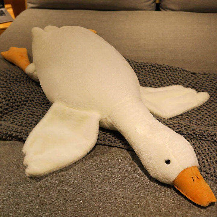50-160cm White Goose Plush Toys Kawaii Big Goose Sleeping Pillow Soft ...