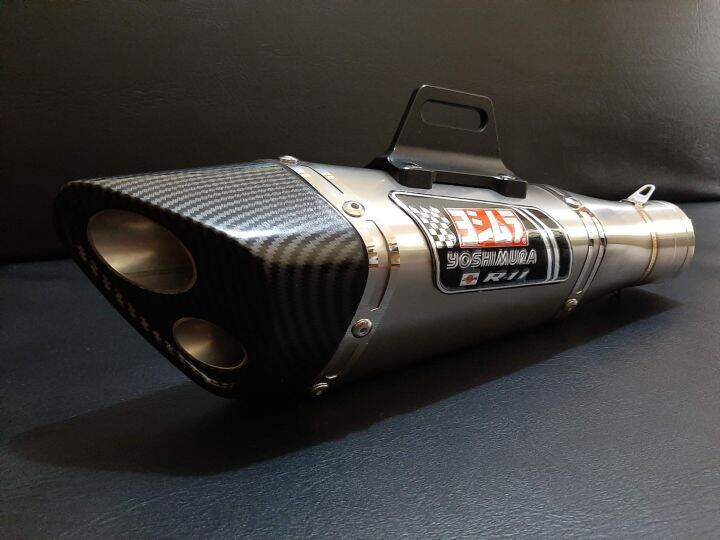 Yoshimura R11 Silver dual hole 51mm | Lazada PH