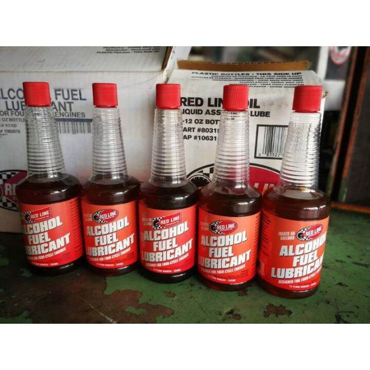 หัวเชื้อน้ำมันเบนซิน RED LINE Alcohol fule lubricant. น้ำมันผสม E85 ...