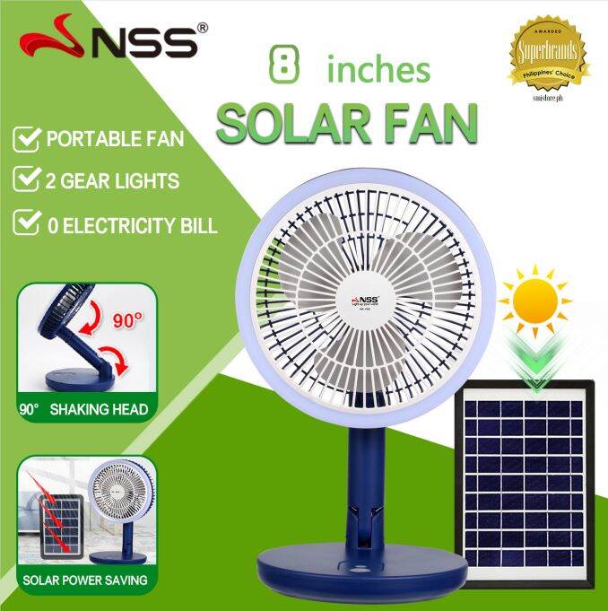 NSS 8 inche electric fan mini portable mini fan rechargeable for school ...