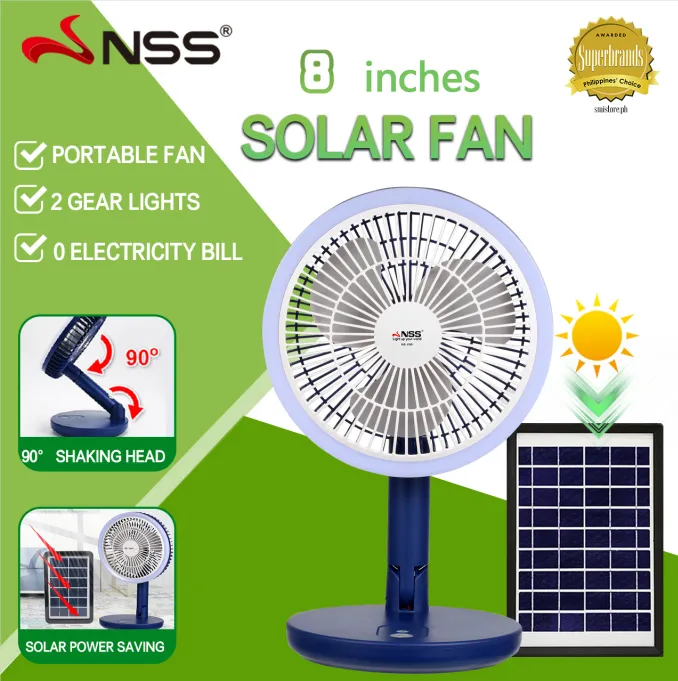 NSS 8 inche electric fan mini portable mini fan rechargeable for school ...