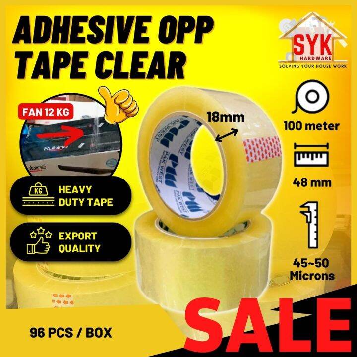 SYK OPP Tape Clear 48mmx100meter Adhesive Tape Cellophane Tape Packing ...