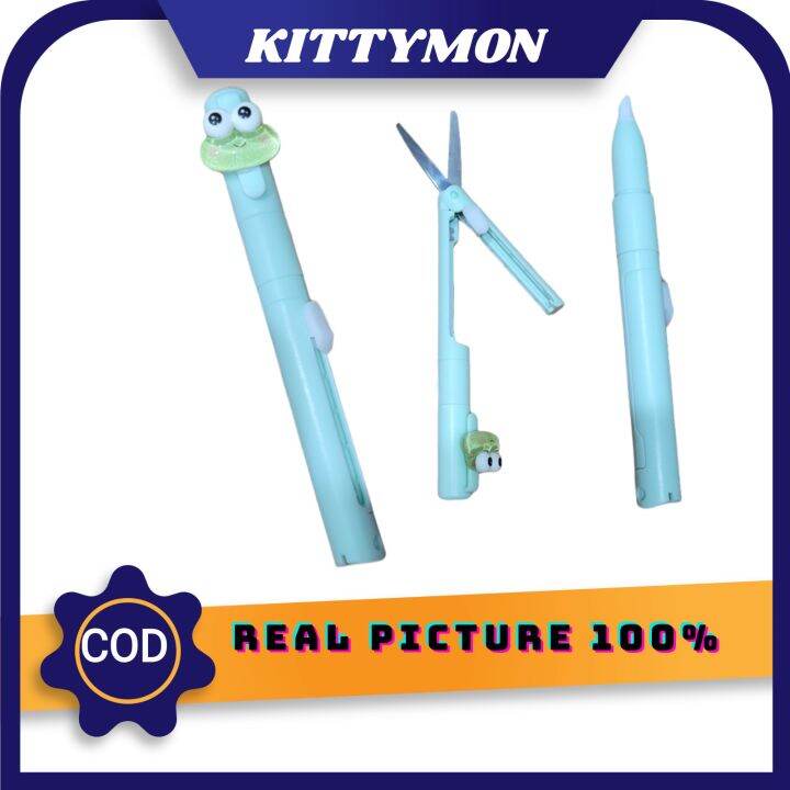 gunting dan cutter bentuk pulpen keroppi | Lazada Indonesia