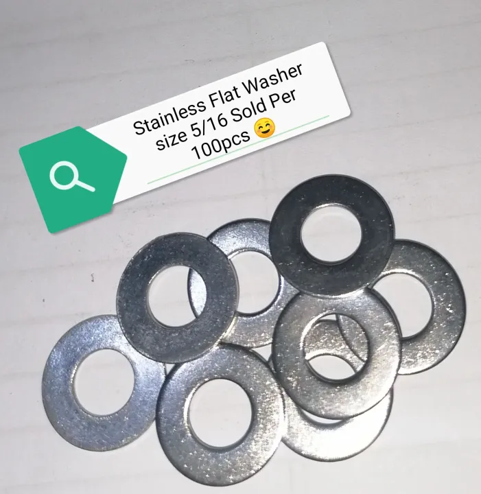 Stainless Flat Washer size 5/16 Sold Per 100pcs! | Lazada PH