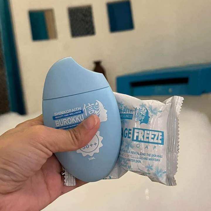 ShinkoFaith Burroku Premium Sunscreen Spf30 50ml | Shinko Age Freeze ...