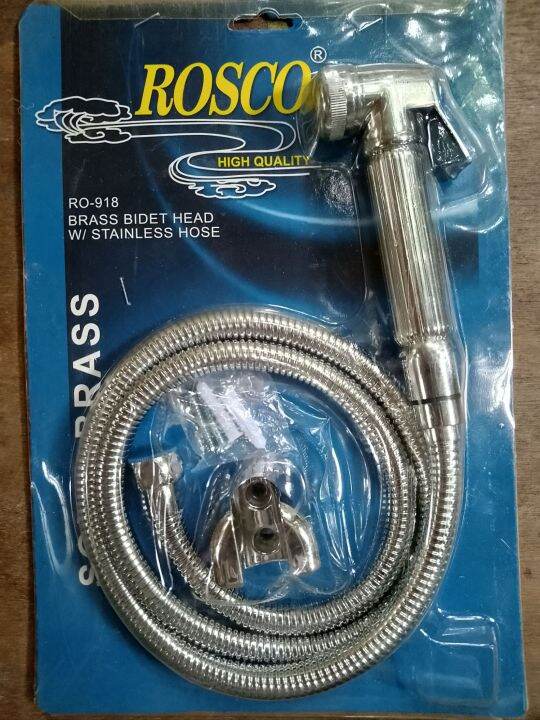 ROSCO SOLID BRASS BIDET HEAD W/ STAINLESS HOSE SET RO 918 PANLINIS SA ...