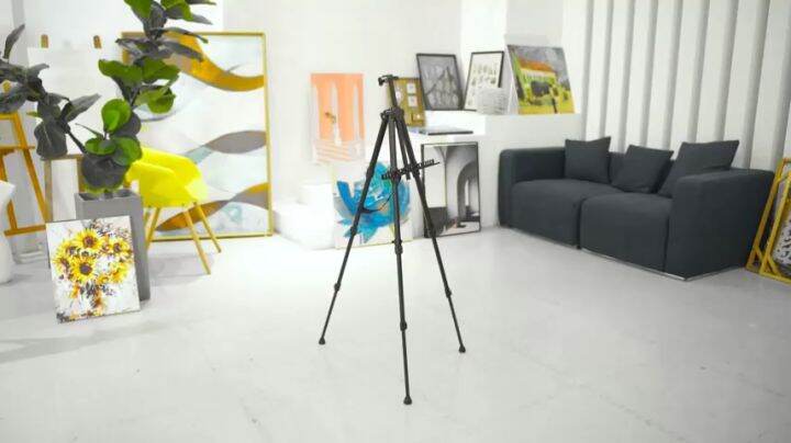 Fityle Sturdy Aluminum Thick Aluminum Mini Easel Stand Folding ...