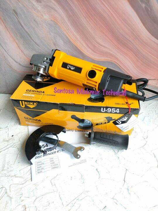 UNIKA U-954 Grenda Gurinda Gerinda Grinder Tangan Listrik 4" 4 Inchi ...