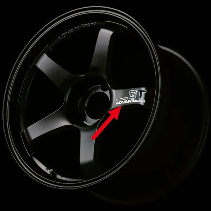 4-Piece Advan Racing GT Wheel Rim Repair Car Stickers Modified Wheel ...