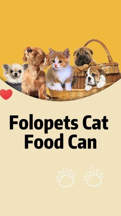 FOLOPETS Cat Food Can Organic Wet Cat Food 430g (9 Flavors) | Lazada PH