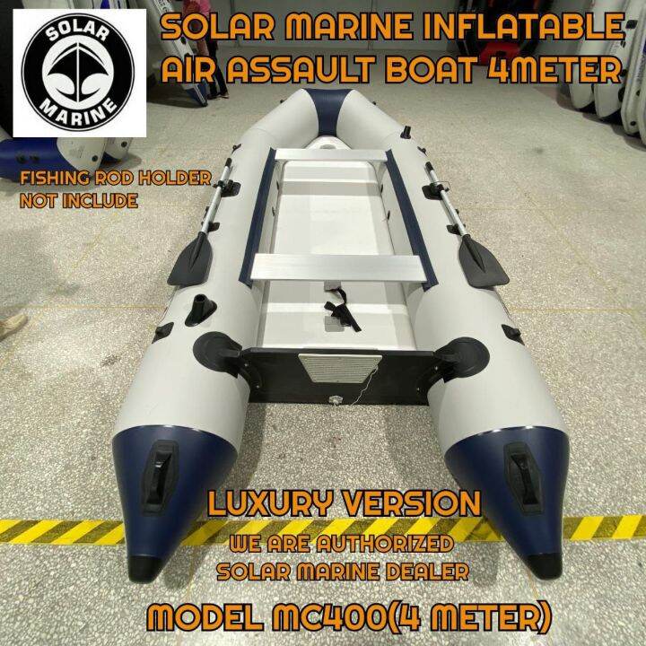 Original Solar Marine Inflatable Air Assault Boat 4 Meter Luxury ...