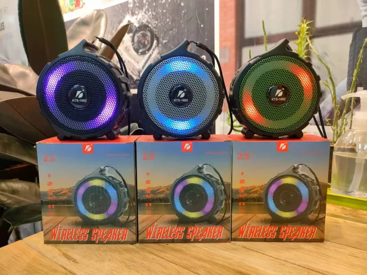 ลำโพงบลูทูธ KTS-1662 ดอก 2.5 นิ้ว ลำโพงไหม่2022 เสียงดี พกพา แถมสายห้อย. | Lazada.co.th