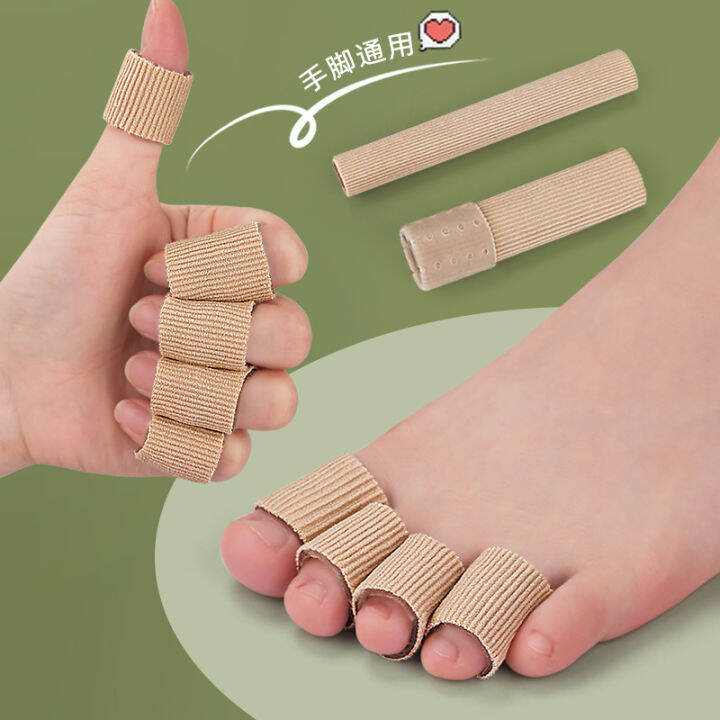 VTTO 2.5 x 15cm Fabric Toe Separator Finger Protector Toe Cushion Tubes ...