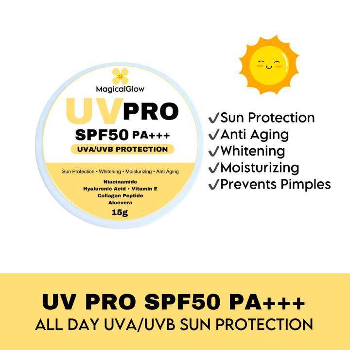 UV PRO SUNSCREEN SPF50 PA+++ (15g) UVA UVB PROTECTION | Lazada PH