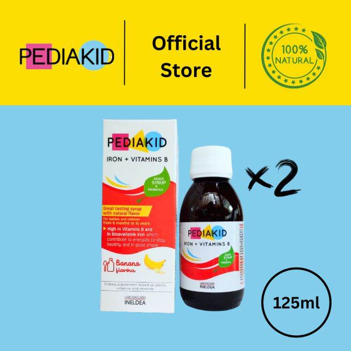 [Bundle of 2] Pediakid Iron + Vitamin B 125ml | Lazada Singapore