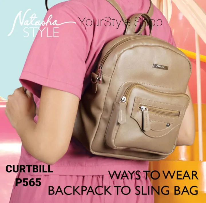 CURTBILL ~ NATASHA CONVERTIBLE BACKPACK TO SLING BAG | Lazada PH
