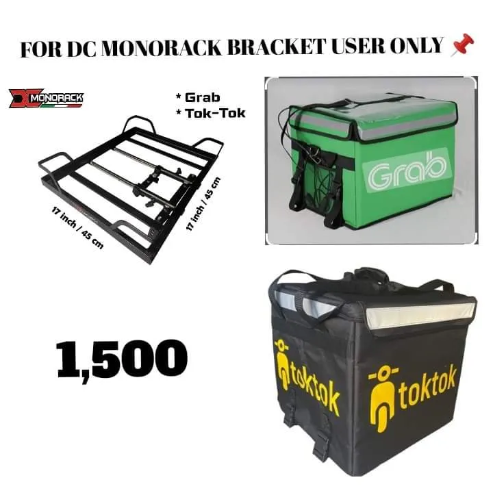 adjustable bag frame for toktok/grab(dc monorack) | Lazada PH