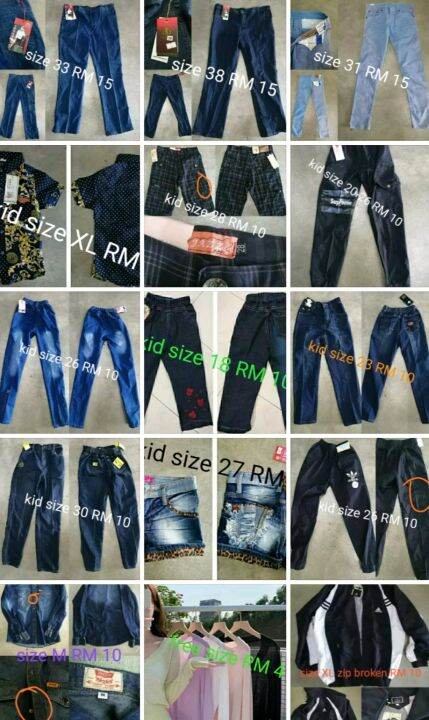 clothes pants factory defective baju seluar kilang rejected 衣服裤子瑕疵货 ...