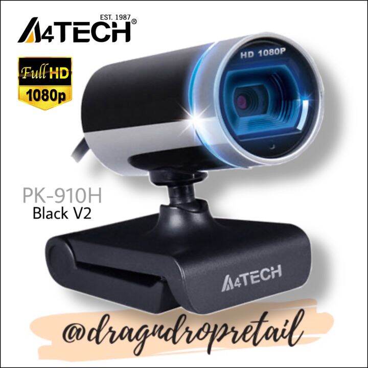A4TECH PK-910H v2 1080p Full-HD WebCam PC cam with Built-in Microphone ...