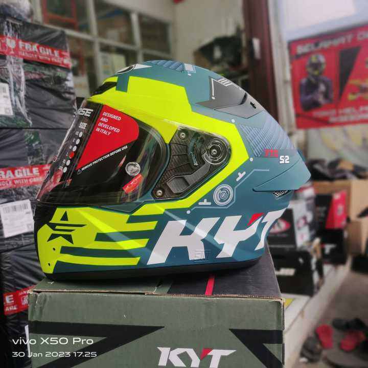 KYT TT COURSE FUSELAGE MATT YELLOW | Lazada Indonesia