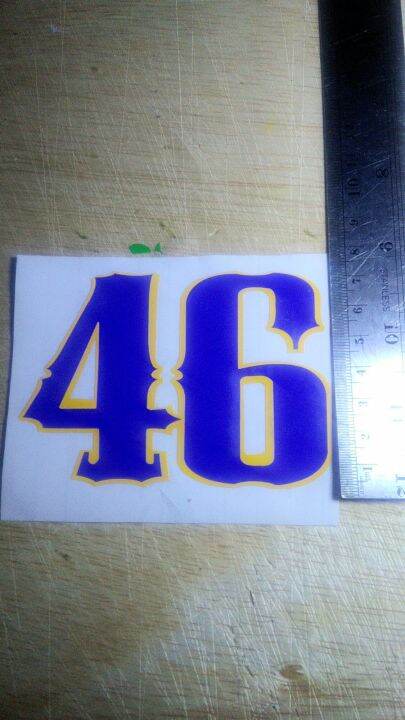 STICKER CUTTING MOBIL MOTOR ANGKA 46 UKURAN 7x10cm | Lazada Indonesia