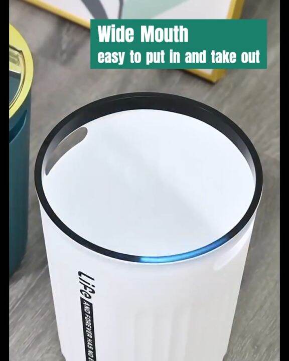 Spot Creative pressure ring trash can Large trash bin kitchen plastic ...