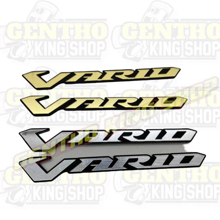 2 PCS EMBLEM VARIO LOGO VARIO EMBLEM TIMBUL VARIO 3D EMBLEM VARIO 3D ...