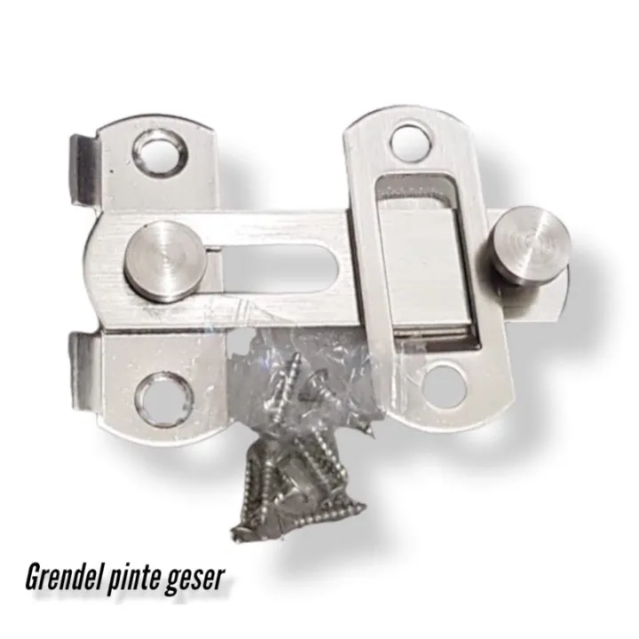 Grendel pintu dorong stainless besar - grendel pintu geser stainless ...