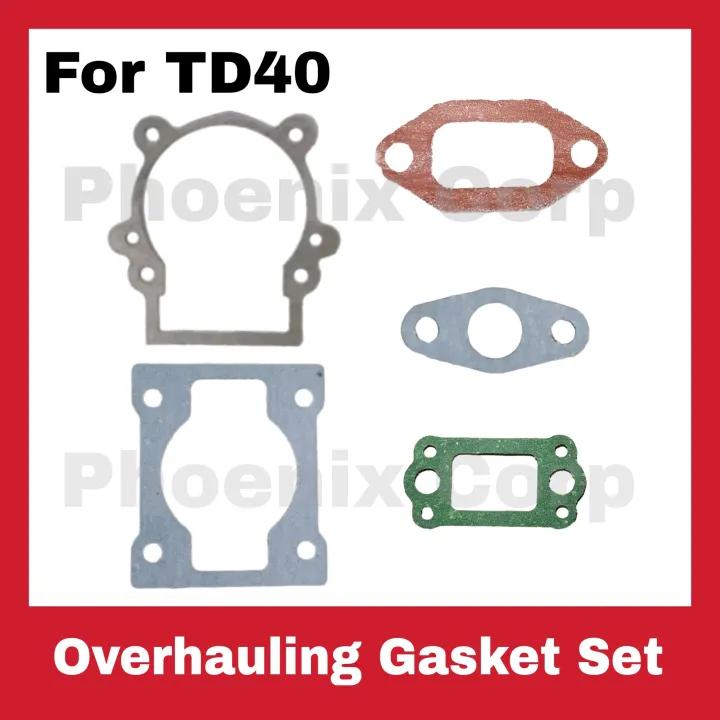TD40 Overhauling Gasket Set for 2 Stroke Grass Cutter (Insulator ...