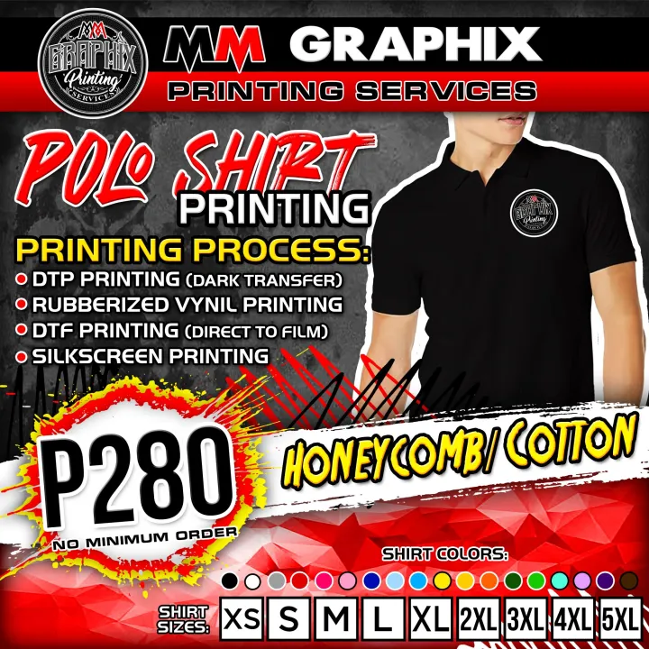 POLO SHIRT PRINTING | MM Graphix | Lazada PH