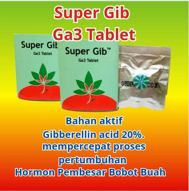 SUPER GIB GA3 Tablet 5 gram ZPT Zat pengatur Tumbuh Mempercepat ...