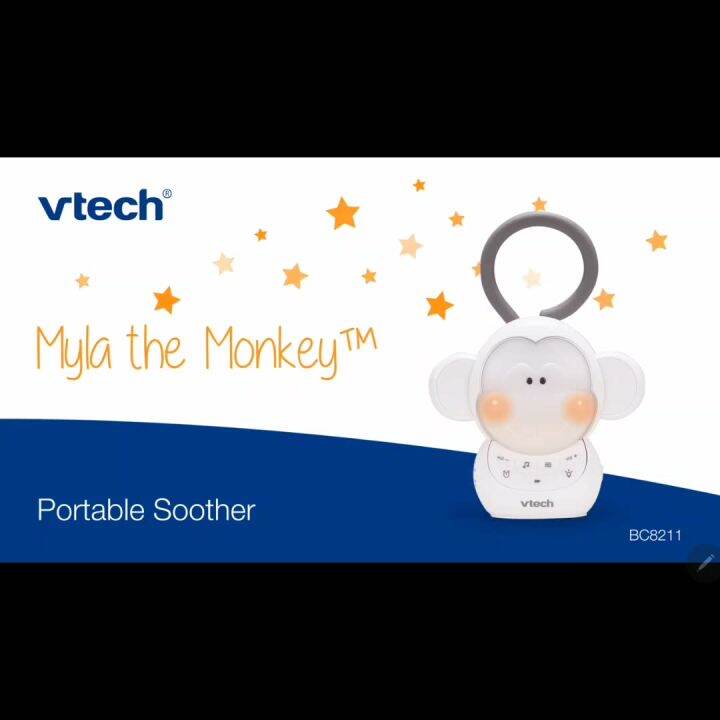 Vtech Myla the Monkey Portable Soother white noise baby sleep | Lazada PH