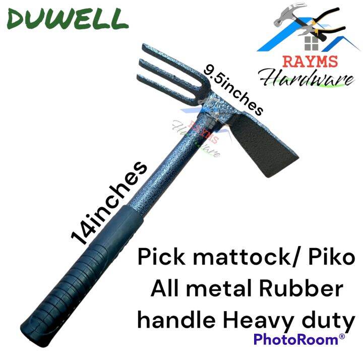 Pick ⛏️ mattock/Piko all metal Rubber handle Heavy duty | Lazada PH