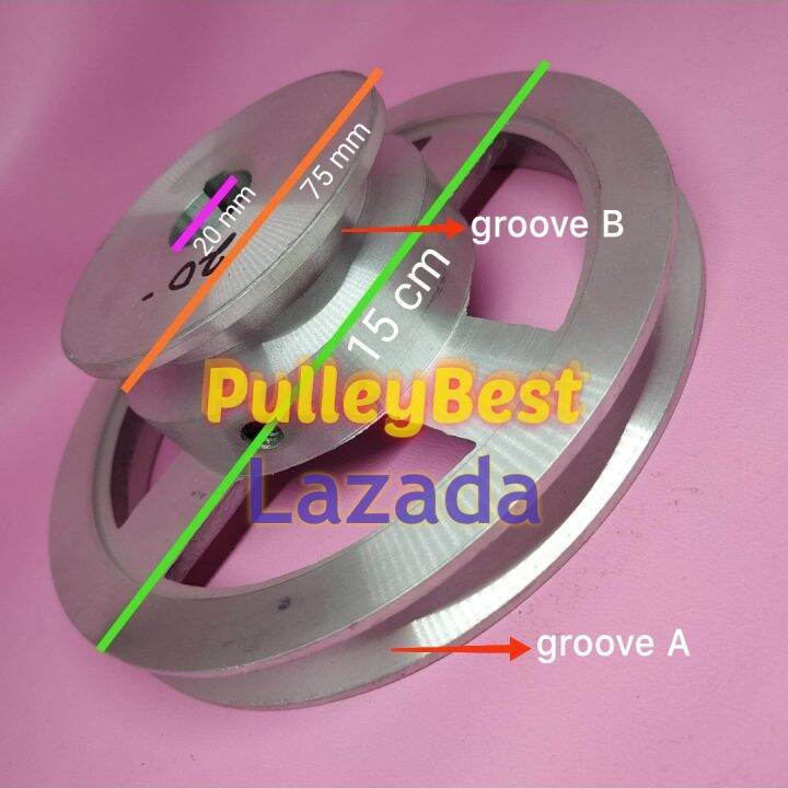 Pulley kombinasi A1 - 6 inch dan B1 - 3 inch tumpuk susun puli ...