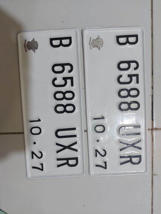 PLAT NOMOR MOTOR WARNA PUTIH HARGA BUAT DEPAN BELAKANG | Lazada Indonesia