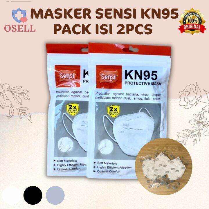 masker KN95 SENSI pack 2 pcs | Lazada Indonesia