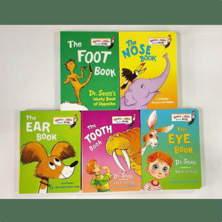5 หนังสือ Dr Seuss Book Series The Foot Nose Ear Eye Tooth Cognitive ...