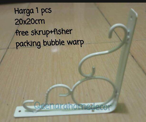 Rak siku besi penyangga Dudukan ambalan Siku tempel dinding | Lazada ...