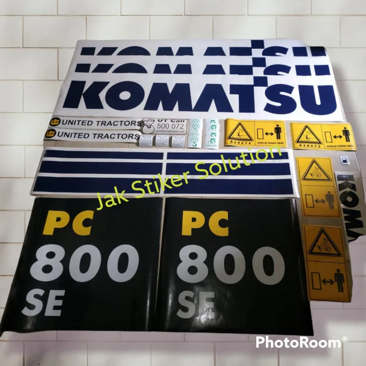 Stiker Komatsu PC800-7 SE Sticker Alat Berat Excavator | Lazada Indonesia