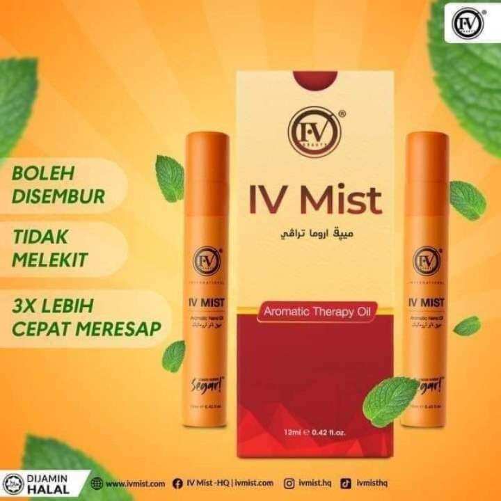 IV Mist IV Kids Original HQ Rawatan Traditional Menyegarkan dan Melegakan pernafasan dan anggota ...