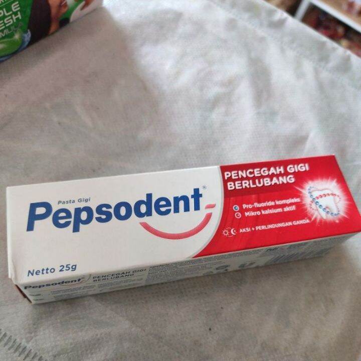 pepsodent Kecil / traveling mudah Di bawa berpergian ukuran 25gr ...