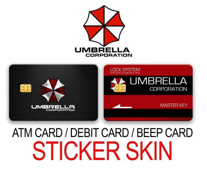 UMBRELLA CORP. ATM / DEBIT CARD / BEEP CARD STICKER SKIN | Lazada PH