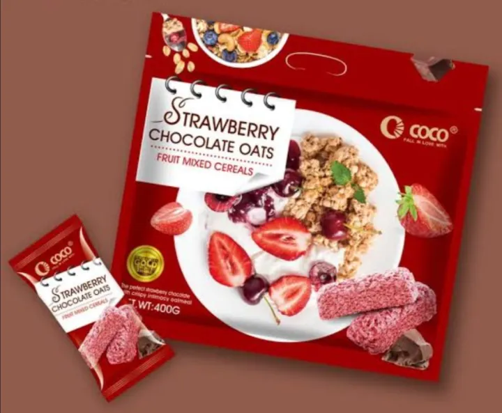 coco strawberry chocolate oats 400g | Lazada PH