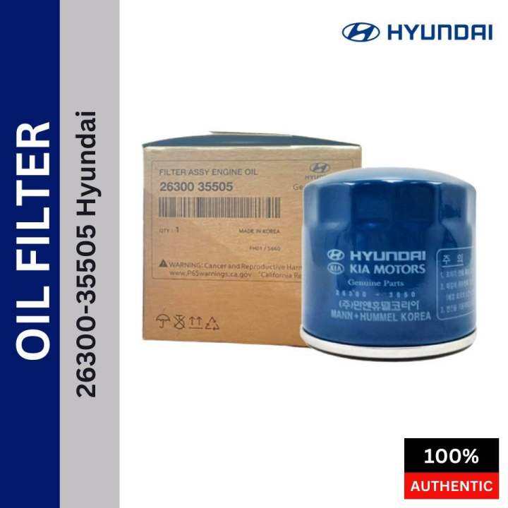 26300-35505 / 2Y500 Hyundai Matrix 1.6 / 1.8/Naza Ria oil filter | Lazada