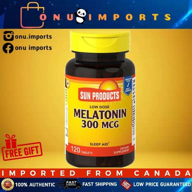 Sun Products Melatonin, 300 mcg, 120 Tablets | Lazada PH