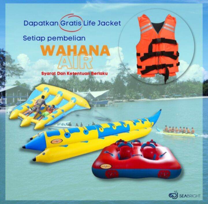 Wahana Air Perahu Karet Donat Boat | Lazada Indonesia